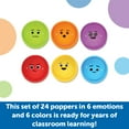 Learning Resources Rainbow Emotion Fidget Poppers Classroom Set, 24 ...