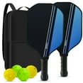 KOFULL Carbon Fiber Pickleball Paddles Set, Lightweight, Indoor ...