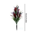 2 Pack Red White Blue Artificial Floral Pick Stems, 21.65 in Patriotic ...