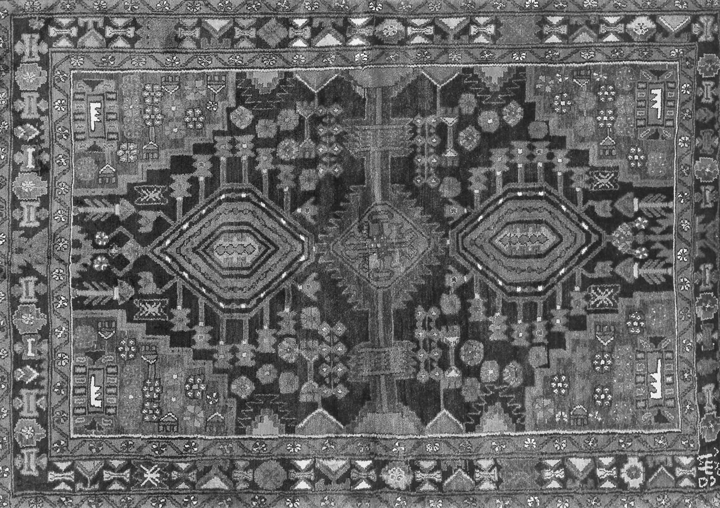 Ahgly Company Indoor Rectangle Persian Gray Traditional Area Rugs, 2' x ...
