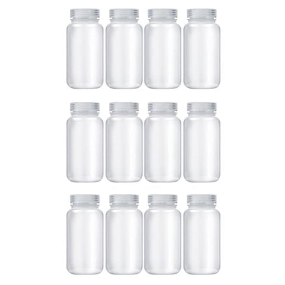 Uxcell 15mL Reagent Glass Storage Bottle Round Plastic Screw Cap Lab ...