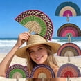 Large Chinese Folding Fan, Retro Ethnic Style B, Handheld Traditional ...