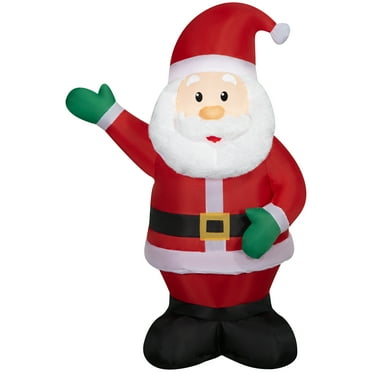 7.5' Large Airblown Gemmy Inflatable: Santa & Mrs Claus Driving Scene ...