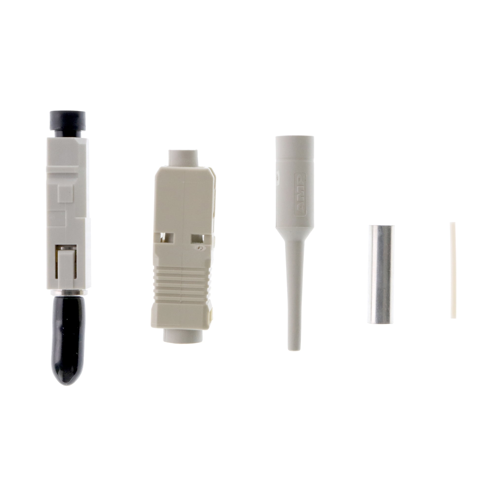 Tyco AMP TE 5492643-1 LightCrimp Fiber Optic Connector, Simplex, Multi ...