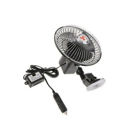 6'' 12V Car Vehicle Truck Fan Adjustable Cooling Cooling Fan Auto ...