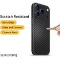 2 Pack for iPhone 17 Pro Skin Wrap Using 3M Transparent Matte Carbon ...