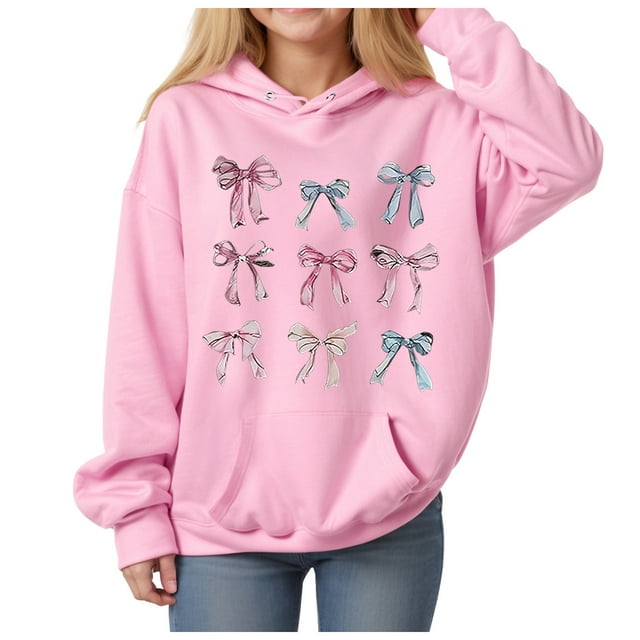 dmqupv Chandail pour Filles Chandail Mignon à Nœud pour Fille Chandail ...
