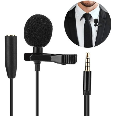 Mini Collar Clip Microphone with Connecting Hole for Mobile Phone Live ...