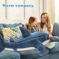 MorisMos 51" Giant Whale Shark Stuffed Animal, 4.3ft Large Blue Stuffed ...