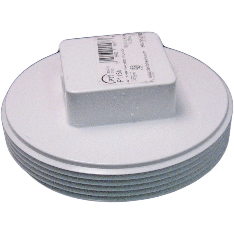 4" Threaded Plug Sewer & Drain Sewer & Drain SDR 35 PVC - Walmart.com