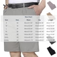 Bpyeka Men's Solid Casual Dress Shorts, Formal Button & Zipper Closure ...