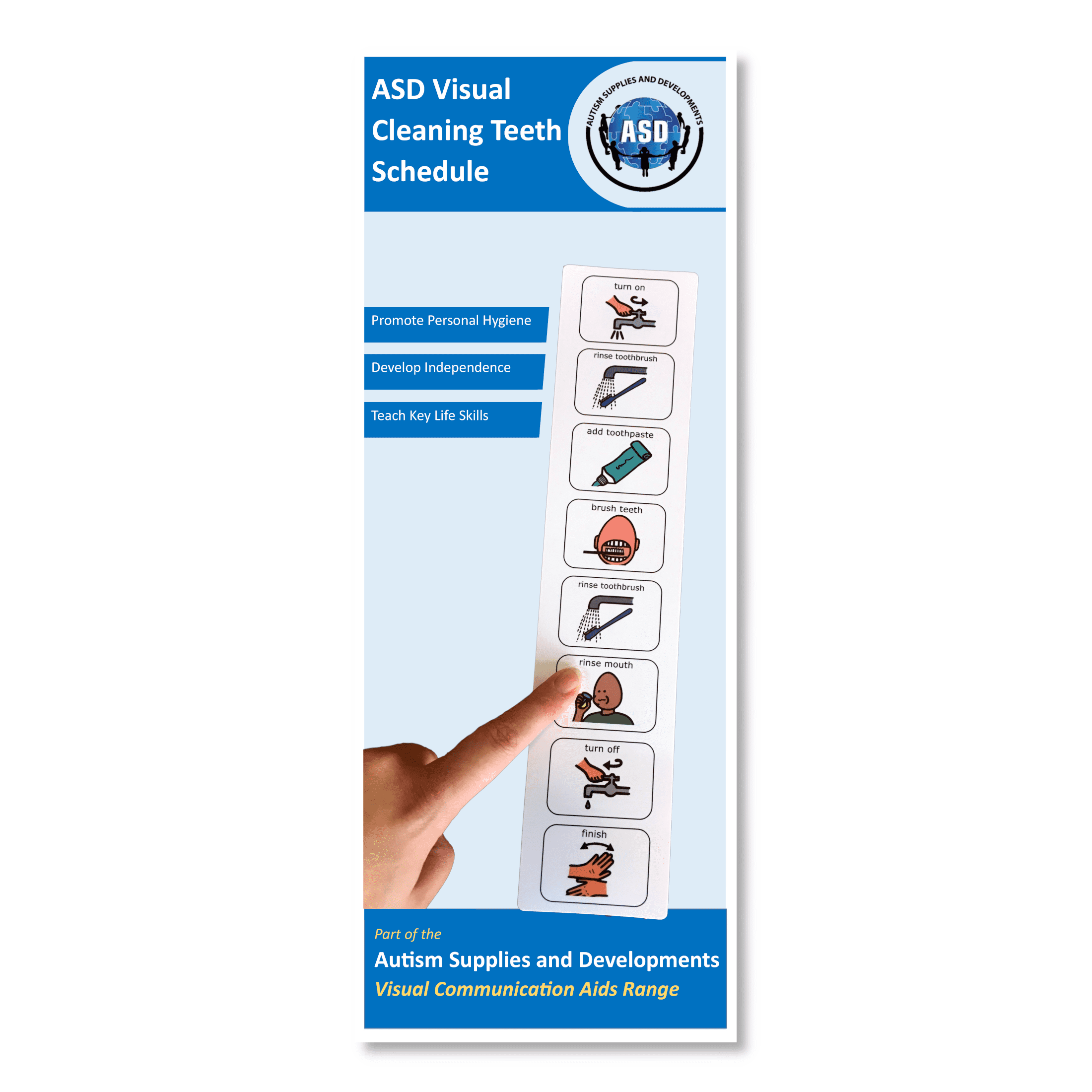 Cleaning Teeth Schedule – Personal Hygiene Routine Symbol Board ...