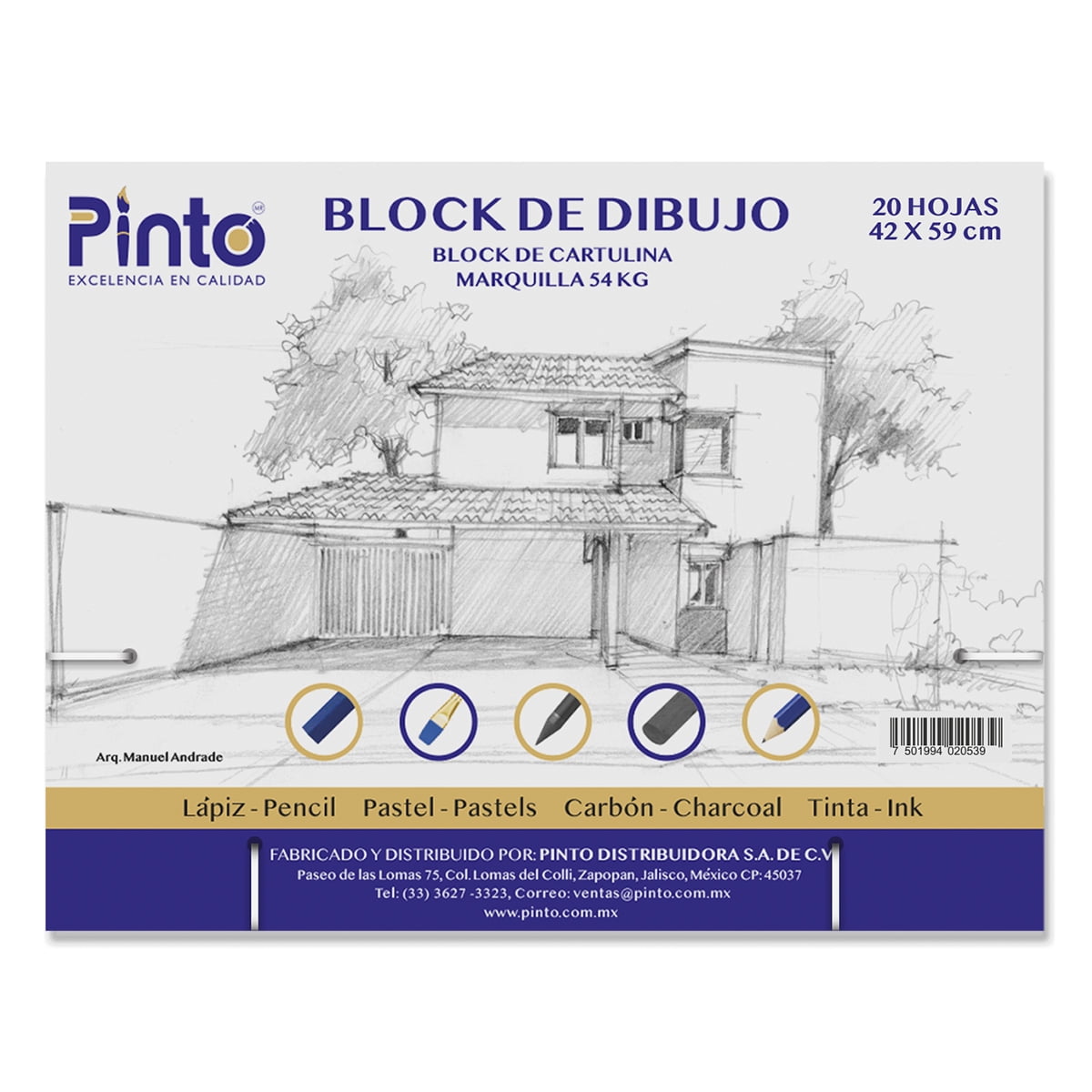 Block de Dibujo Marquilla Pinto 42x59 cm 20 Hojas | Bodega Aurrera en línea