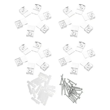 Screen Retainer Clips, for 3/8 in. screen frame, Plastic, Black (4-sets ...