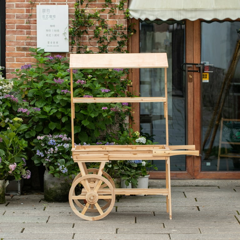 Wooden Display Carts