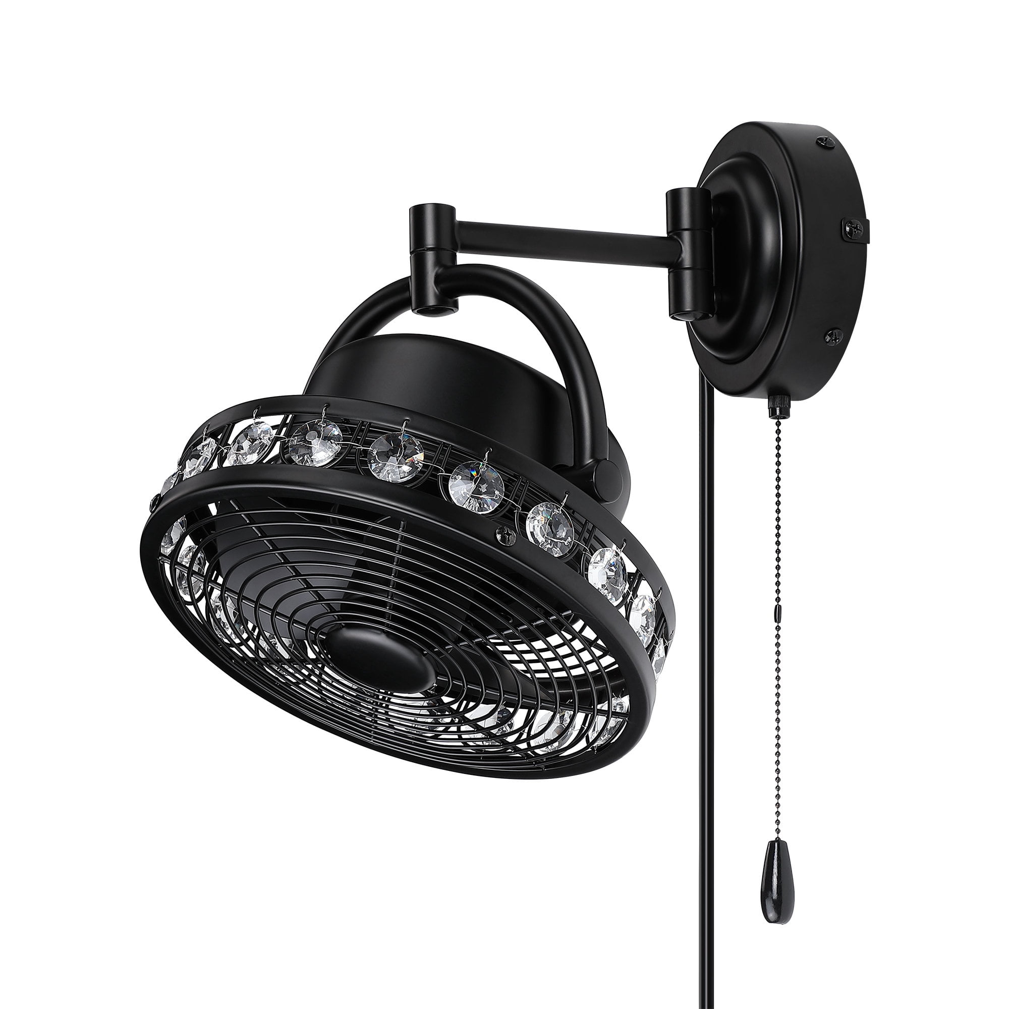 Parrot Uncle Wall Mount Fan Small Indoor Wall Fans Oscillating with ...