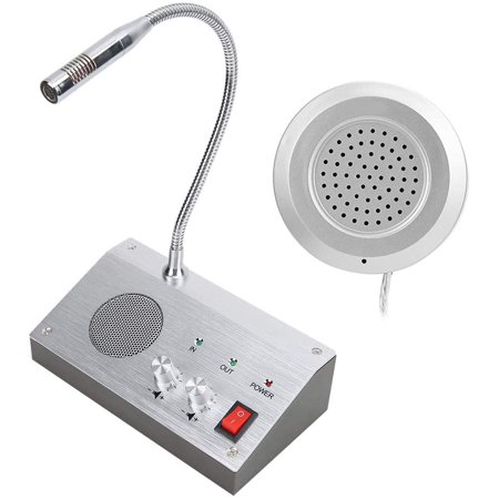 Intercom Microphone, Glass Window Microphone Speaker, Bank Hospital ...