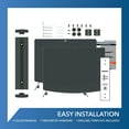 QualGear Universal Dual-Shelf Wall Mount for Most A/V Components, Black ...