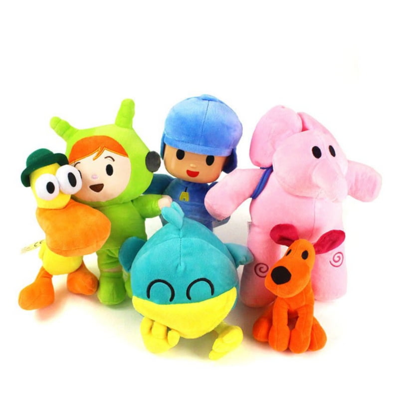 Kit de juguetes de peluche Pocoyó Dolls Original, 6 piezas con Elly ...