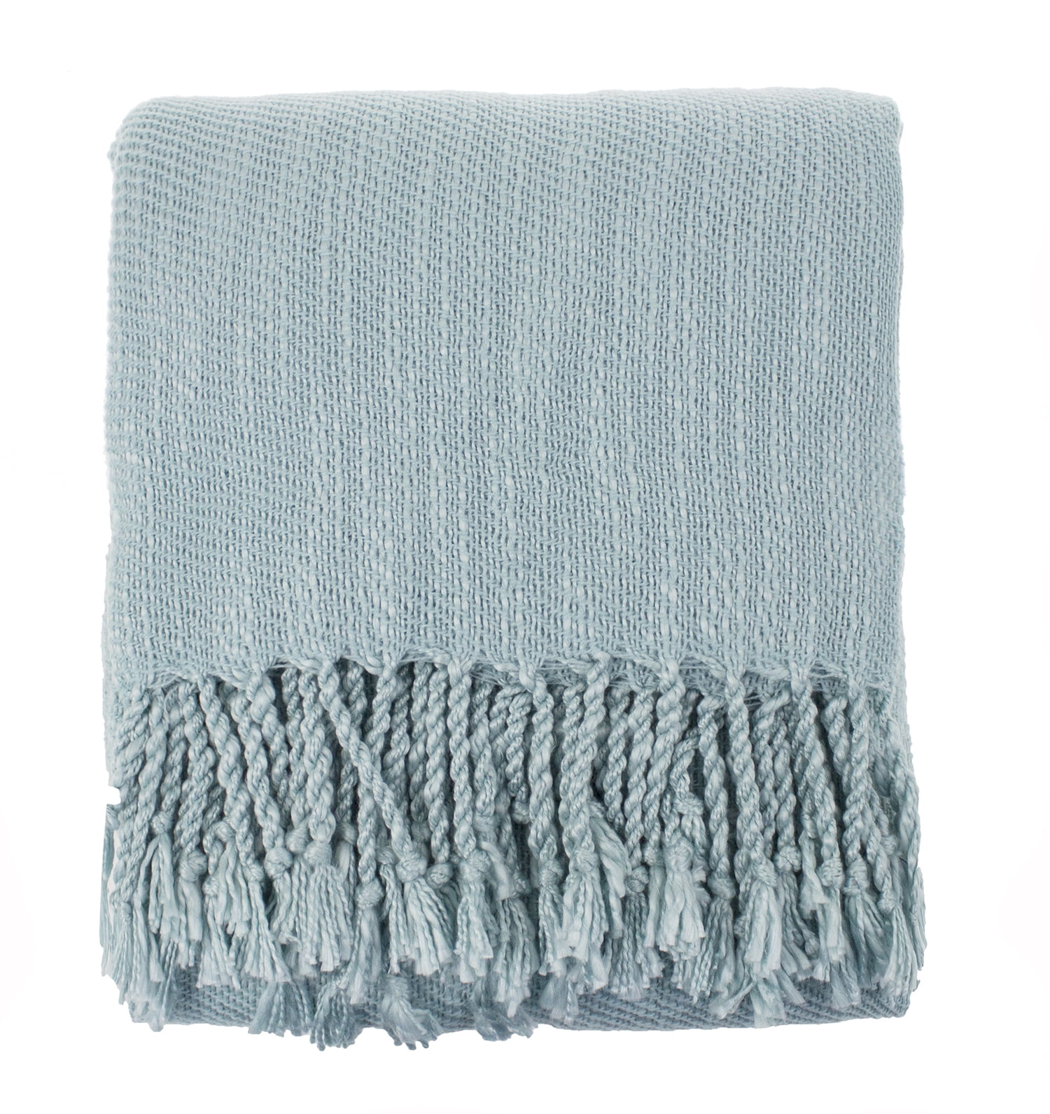 Fennco Styles Woven Classic Chunky Yarn Fringe Throw Blanket - Walmart.com