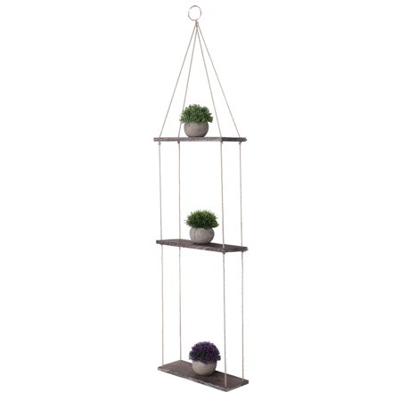 Installation Simple Dual-Layer Wall Hanging Rack Flower Pot Shelf ...