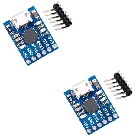 2Pcs CP2102 Micro USB to TTL/Serial UART 6Pin Module Serial Converter ...