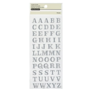 12 Pack: Glitter Script Alphabet Stickers by Recollections™ - Walmart.com