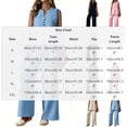 2 Piece Sets for Women Dressy Summer Button V Neck Sleeveless Top Wide ...