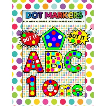 US Art Supply 8-Color Crazy Dots Kids Marker Set - Washable, Water ...