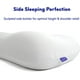 Cushion Lab Deep Sleep Pillow, Patented Ergonomic Contour Design for ...