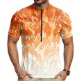 BRANROY Men's Bike Jersey Short Sleeve - Printed Half Zip Crew Neck ...