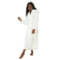 Turquaz Linen Womens Plush Soft Robes, Fleece, Long Comfy Robe (Large ...