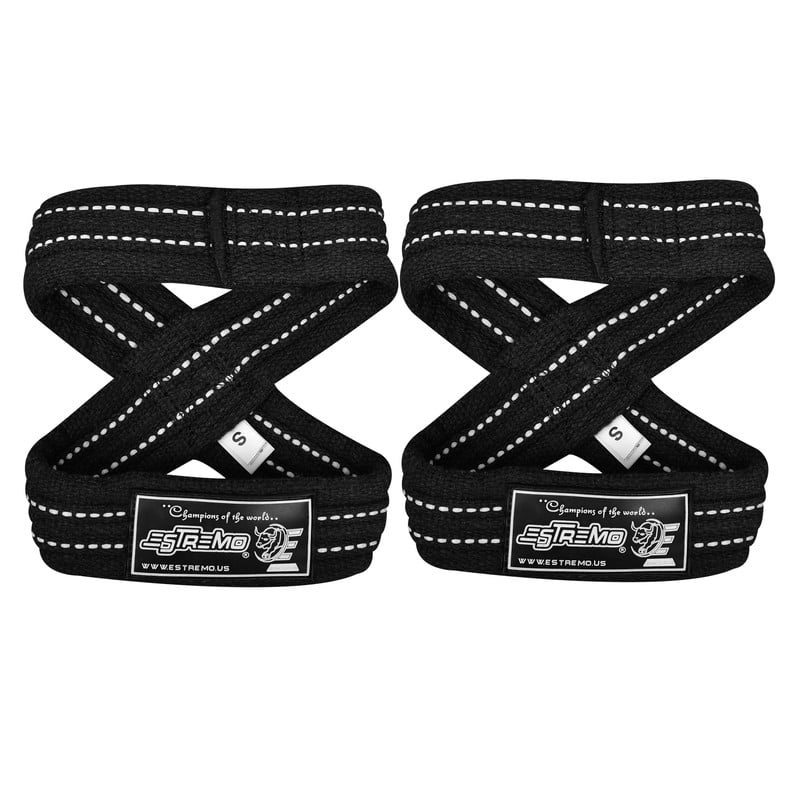 Estremo Fitness Figure 8 Wrist Strap Training Gym Bar Double Loop Wrist ...