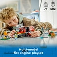 LEGO Fire Command Unit 60374, Rescue Fire Engine Toy Set, Kids Ages 6 ...