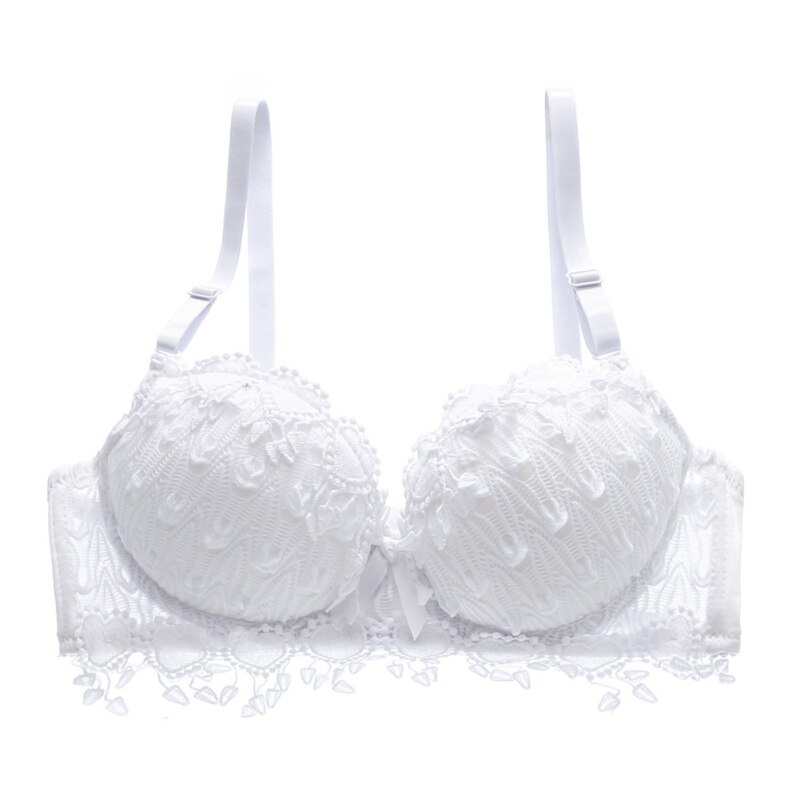 Sexy lace Bra Half Cup Push Up UnderwearThin Cotton Women Bras ...