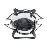 XB See Through Transparent Clear Tote Bag Crossbody Shopping Bag ...