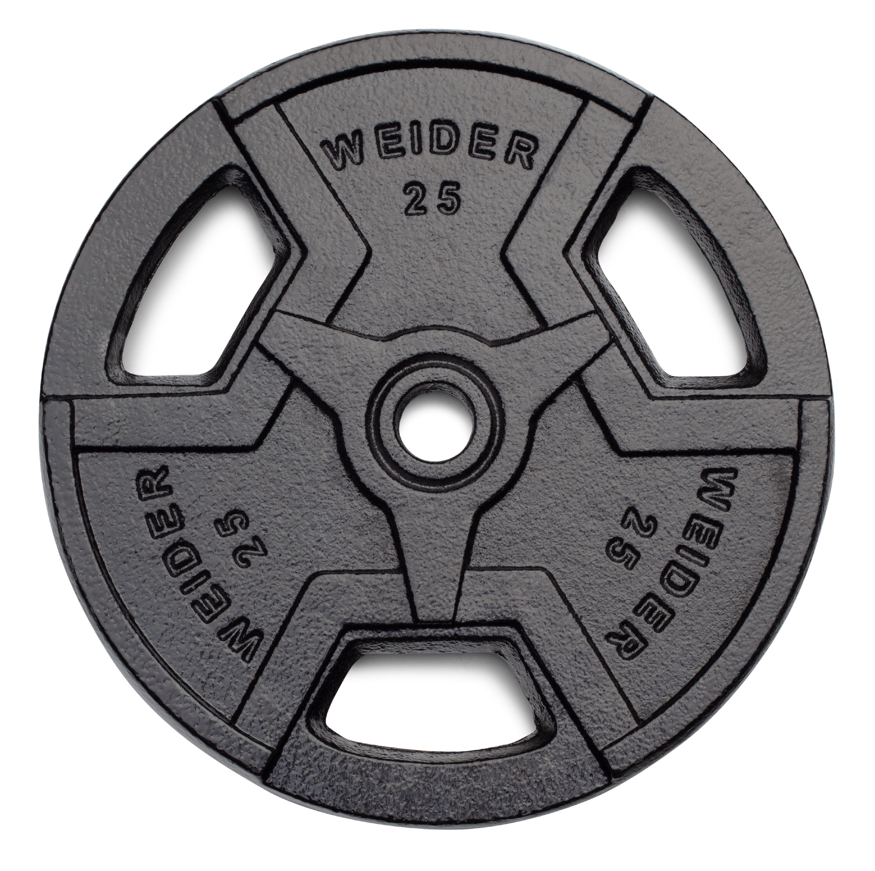 Weider Standard Weight Plate 2 5 25 Lbs With Black Hammertone Finish Weider Standard Weight Plate 2 5 25 Lbs With Black Hammertone Finish