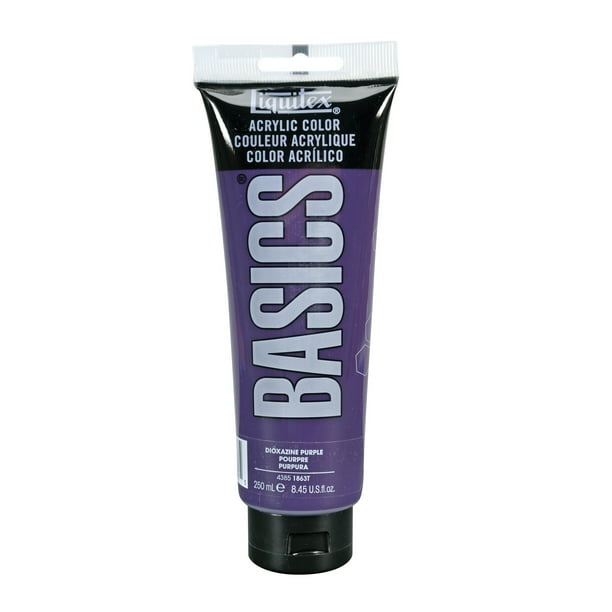 Liquitex BASICS Acrylic Color, 250ml Tube, Dioxazine Purple - Walmart ... Liquitex BASICS Acrylic Color, 250ml Tube, Dioxazine Purple - Walmart ...
