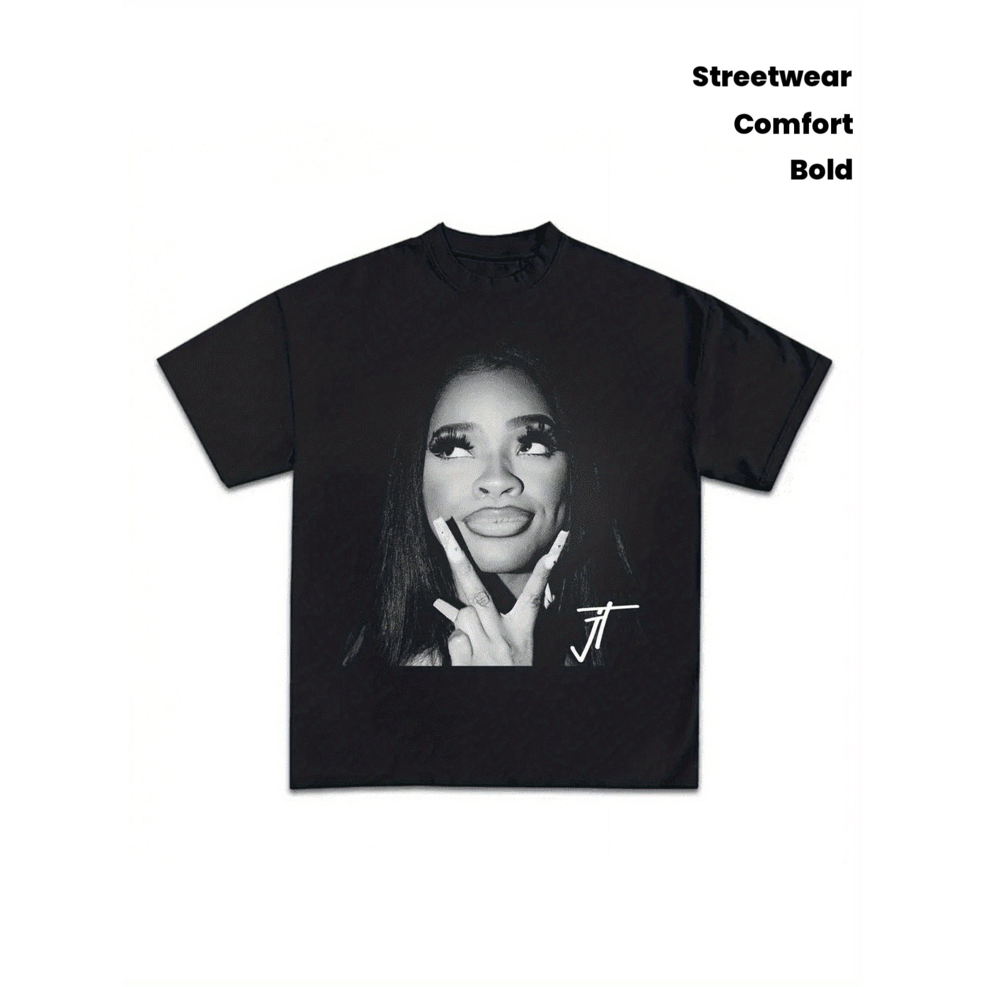 Click here for Sdjmh Jt Rapper Graphic T-Shirt  Unisex Black-Hop... prices