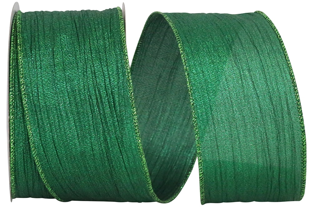 Reliant Ribbon - 93482W-510-40F, Crushed Lame Glimmer Wired Edge Ribbon ...
