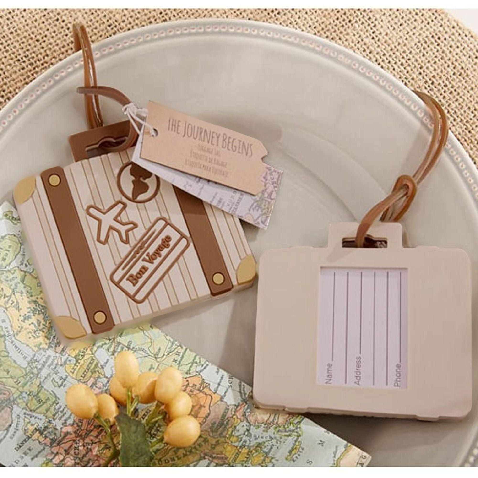 Vintage Luggage Tags For Weddings