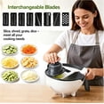 9 in 1 Vegetable Cutter with Drain Basket, Multi-function Vegetable ...