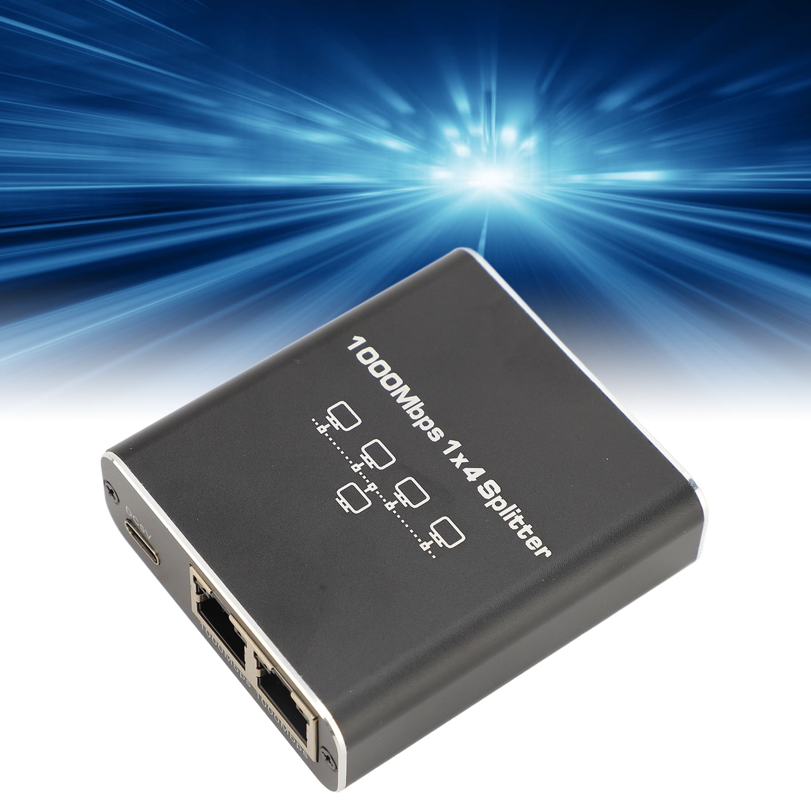 Home Network Hub, 1 To 4 Easy Using Aluminum Alloy Casing ...