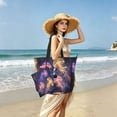 Beach Tote Bag with Waterproof Wet Pocket & Detachable Pouch for Pool ...