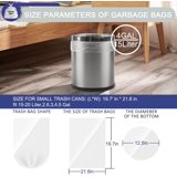 OKKEAI 15 Liter Garbage Bags ,200 per Pack for Bathroom ,Kitchen ...