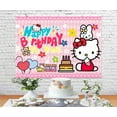 150x90cm Hello Kitty Theme Photography Cartoon Backdrop Birthday Party ...