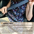 2 Pack Universal Fit Seat Belt, 3 Point Retractable Safety Belt ...