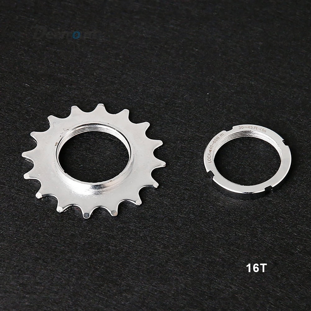16T Fixed Gear Bicycle Wheel Cogs Sprocket with Lock Ring Cycling ...