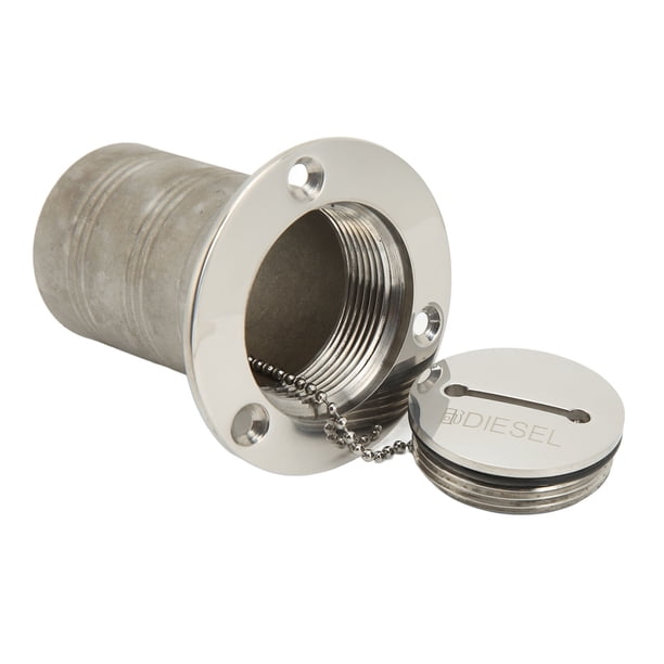 Boat Water Deck Fill, 50mm Deck Water Deck Fill Filler With Fixed Chain ...