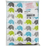 Bacati Elephants Aqua Lime Grey Toddler Sheet Set 3 ct Package ...